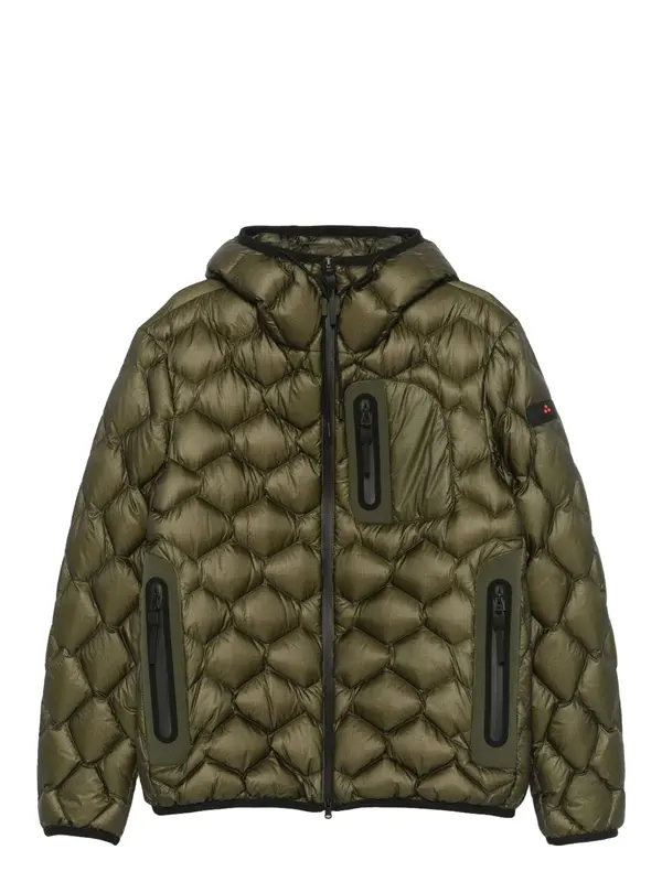 Peuterey Geometric-quilted Puffer Jacket - Green