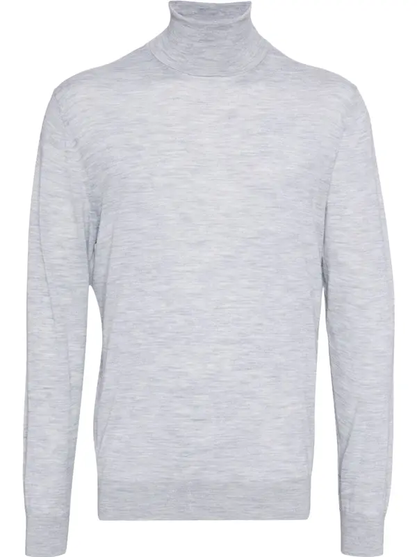 CRUCIANI Turtleneck Jumper - Grey