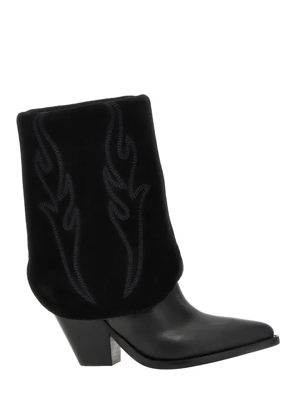 SONORA 100mm Folded Boots - Black