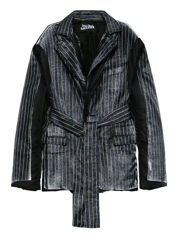 Jean Paul Gaultier Trompe-l'oeil Padded Jacket - Black