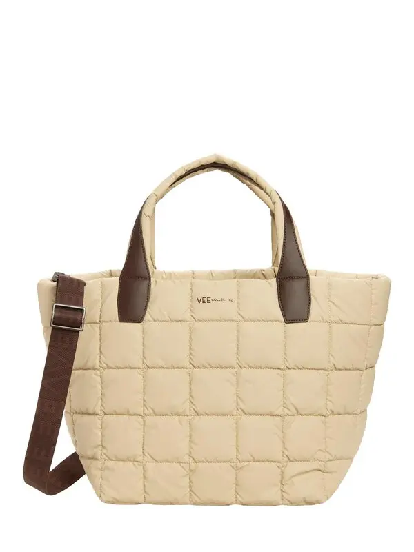 VEECOLLECTIVE Medium Porter Quilted Tote - Faded Yellow