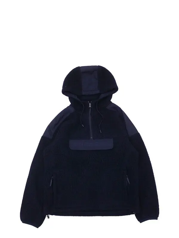 Supreme Polartec Hooded Half Zip Pullover - Navy Blue