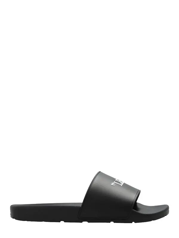 Off-White Quote Rubber Slides - Black
