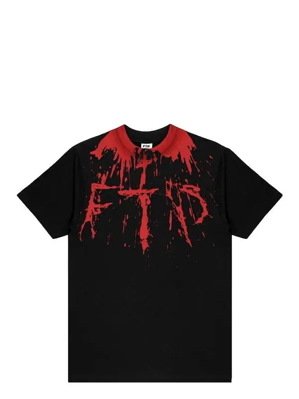 FTP Slit Throat Tee Shirt - Black