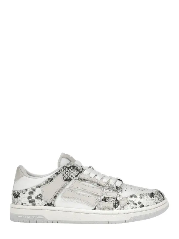 Amiri Skel Top Low Snake Sneakers - Alabaster