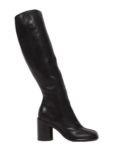 MAISON MARGIELA Tabi Knee-high Boots - Black