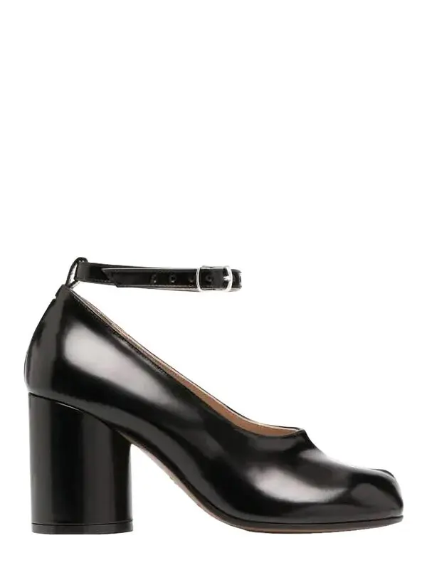 MAISON MARGIELA Tabi Mary Jane Leather Pumps - Black