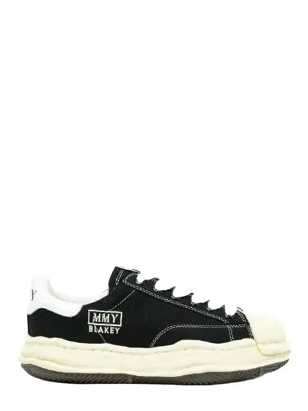 Mihara Yasuhiro Blakey Og Sole Vintage Canvas Low - Black