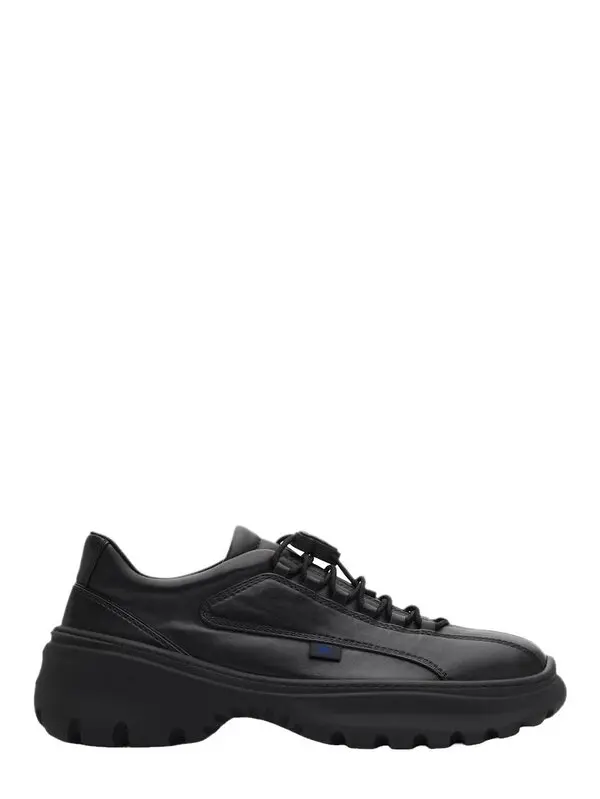Burberry Leather Sneakers - Black/birch Brown