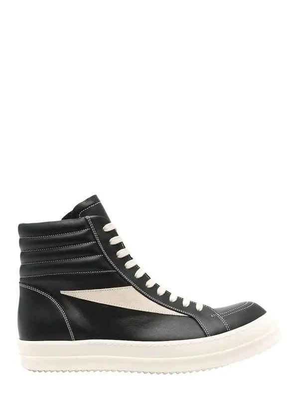 Rick Owens Porterville Vintage High-top Sneakers - Black/milk