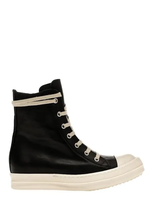 Rick Owens Porterville High Top Sneakers - Black/milk