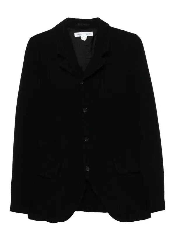 Comme Des Garçons Knitted Blazer - Black