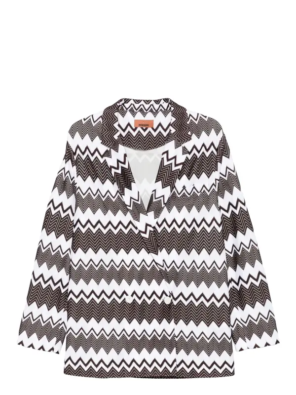Missoni Zigzag-motif Blazer - White