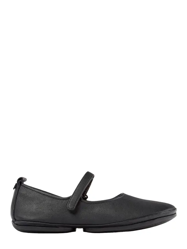 Camper Right Nina Leather Ballet Flats - Black