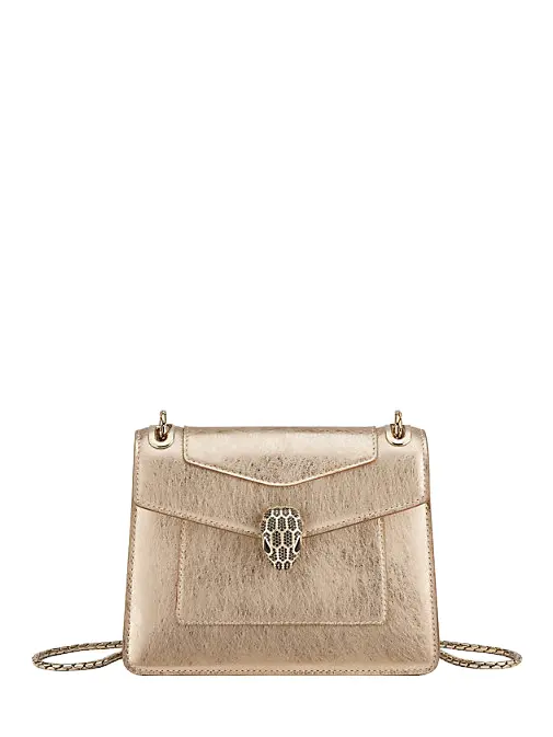 BVLGARI Serpenti Forever Small Shoulder Bag - Light Gold