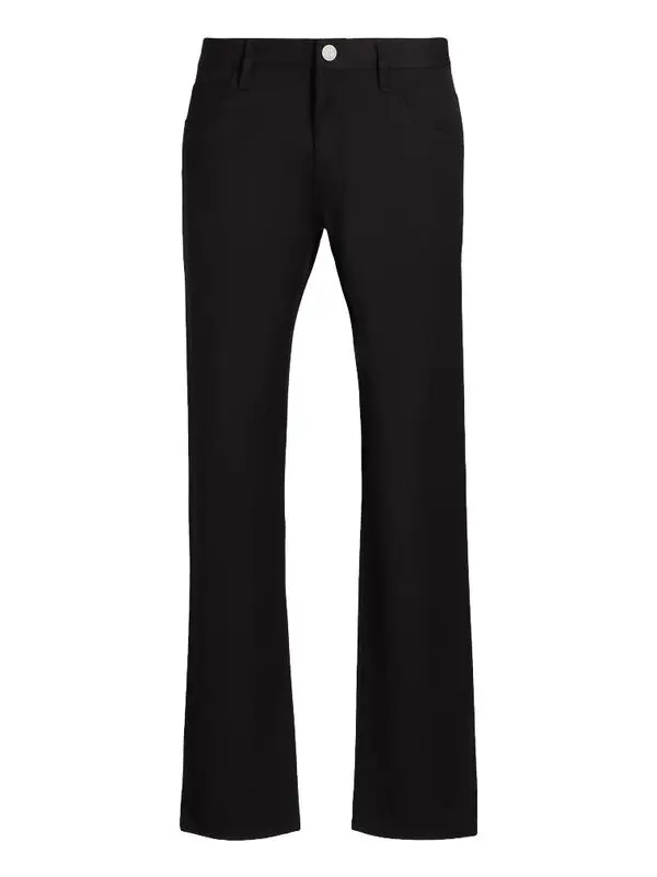 Giorgio Armani Wool 5-pocket Pants - Black