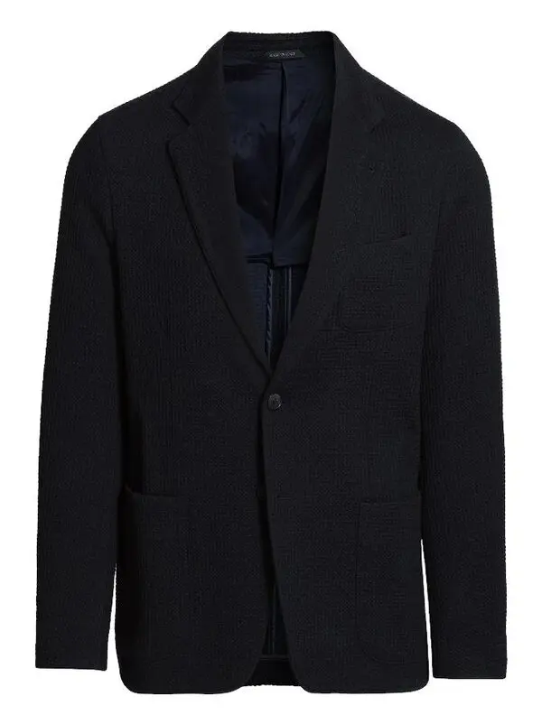Giorgio Armani Jersey Knit Sport Jacket - Navy