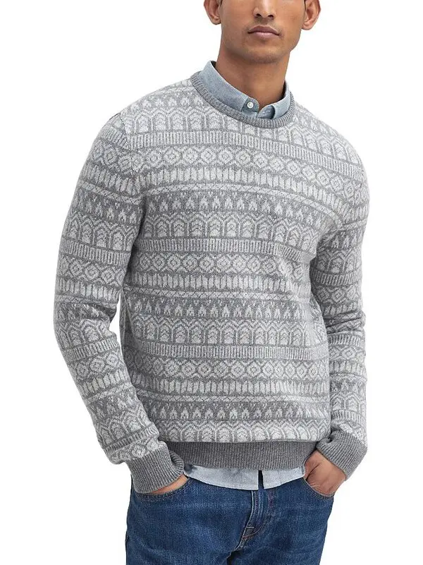 Barbour Stonebeck Crewneck Sweater - Grey Marl