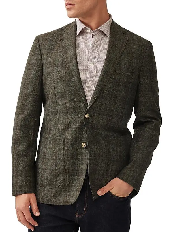 Rodd & Gunn Owen Junction Plaid Sport Coat - Olive