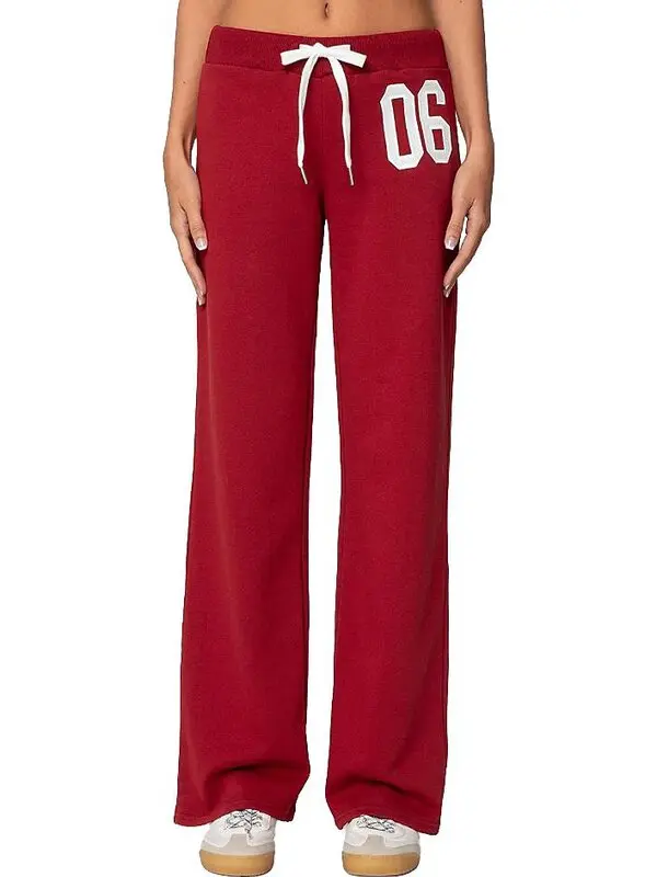 EDIKTED 06 Sweatpants - Burgundy