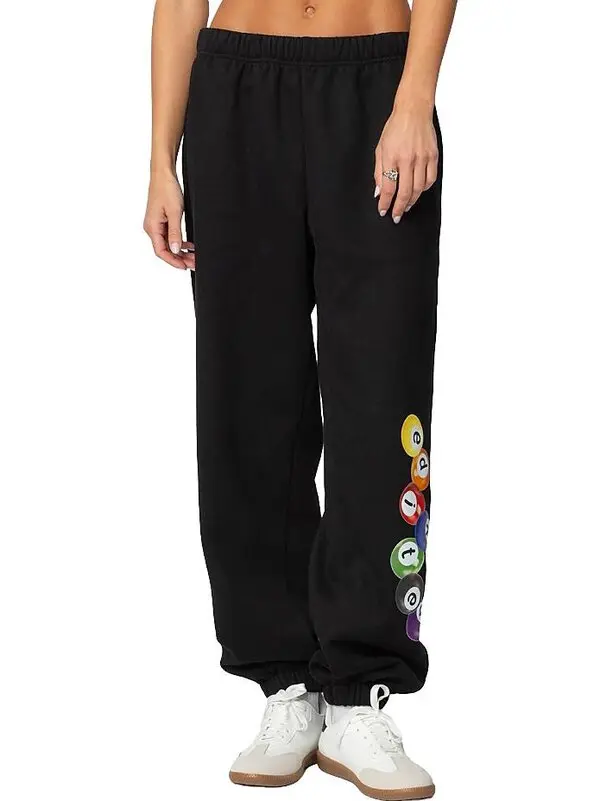 EDIKTED Oversized Sweatpants - Black