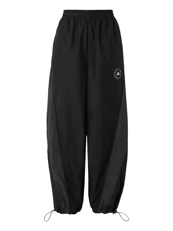 Adidas By Stella McCartney Paneled Recycled-shell Track Pants - Gray