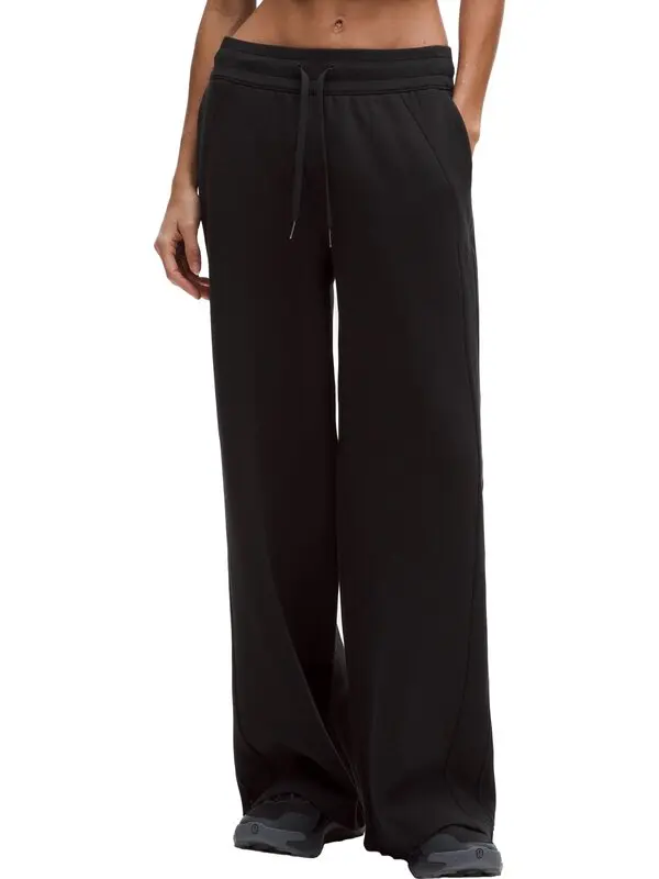 Lululemon Scuba Mid-rise Wide-leg Pant - Black