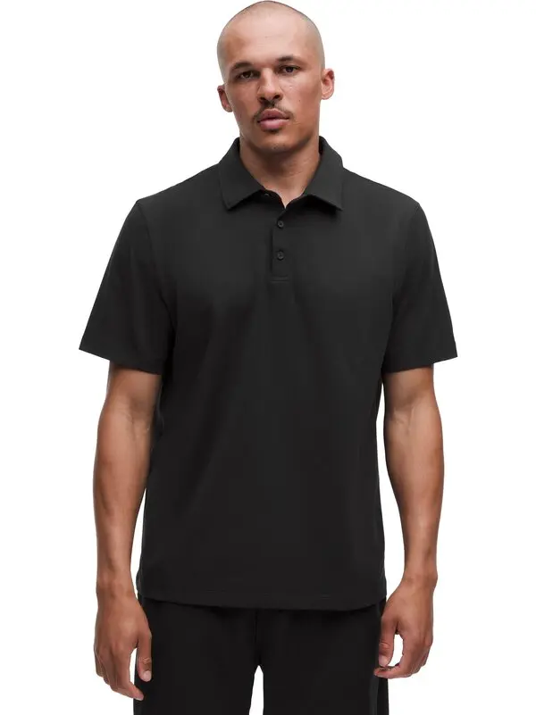 Lululemon Soft Jersey Short-sleeve Polo Shirt - Black
