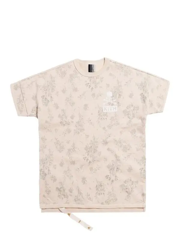 Kith X Mastermind World Reverse Floral Tee Shirt - Turtle Dove