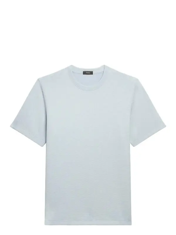 Theory Delroy Cotton-blend T-shirt - Willow Green