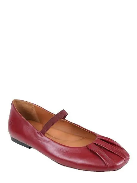 Gentle Souls By Kenneth Cole Walden Mary Jane Flat - Rio Red Leather