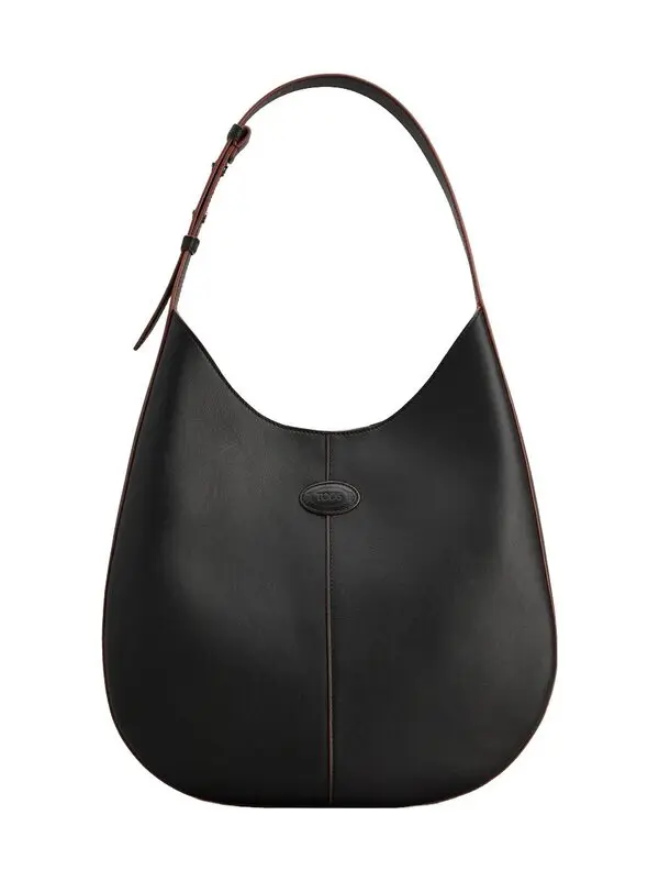 TOD'S Medium Di Bag Leather Hobo Bag - Nero