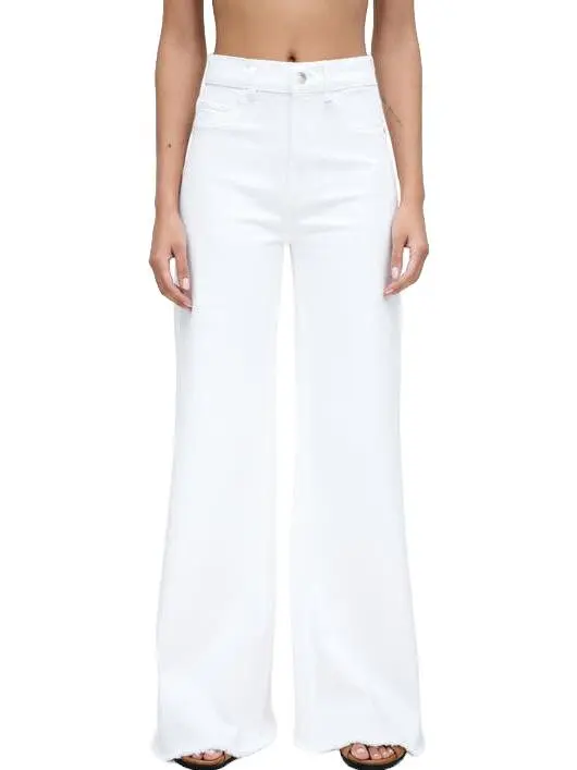 MARCELLA Mccarren High-waist Wide-leg Jeans - White
