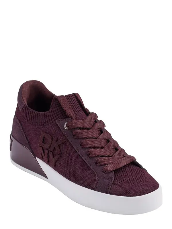 Dkny Mallory Knit Sneaker - Wne - Wine