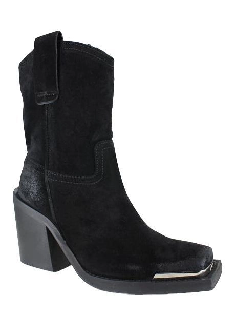ZIGI Joshi Western Boots - Black Suede