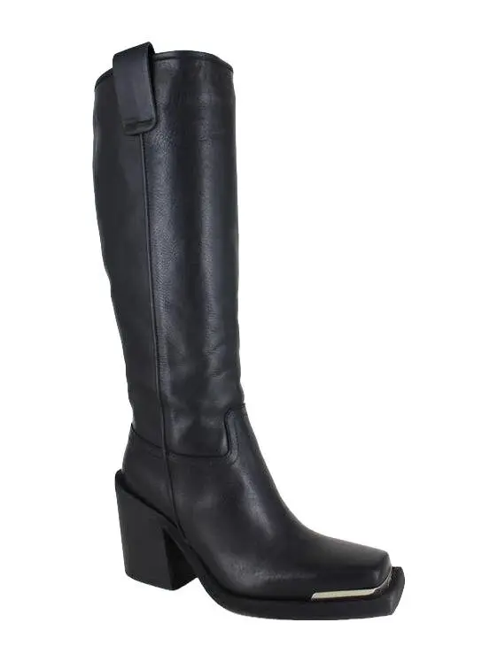 ZIGI Joshana Knee High Boots - Black Leather