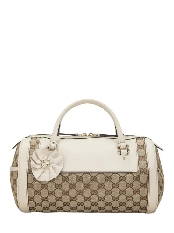 Gucci Original Gg Canvas Trophy Handbag - White