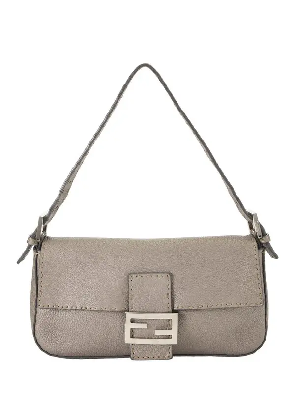 Fendi Selleria Baguette Bag - Grey