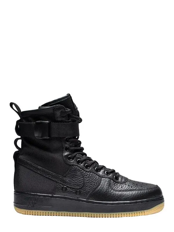 Nike Sf Air Force 1 Gum High-top Sneakers - Black