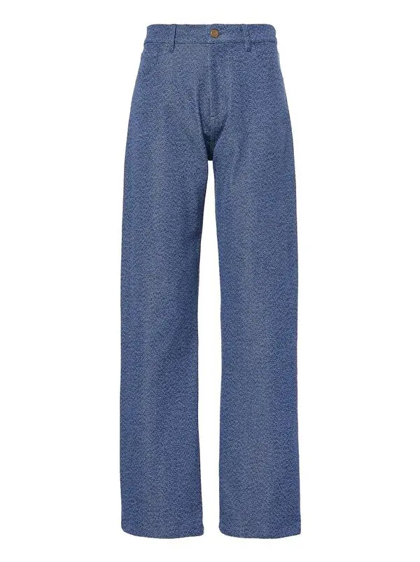 Tove Axel Cotton-blend Straight Pants - Black