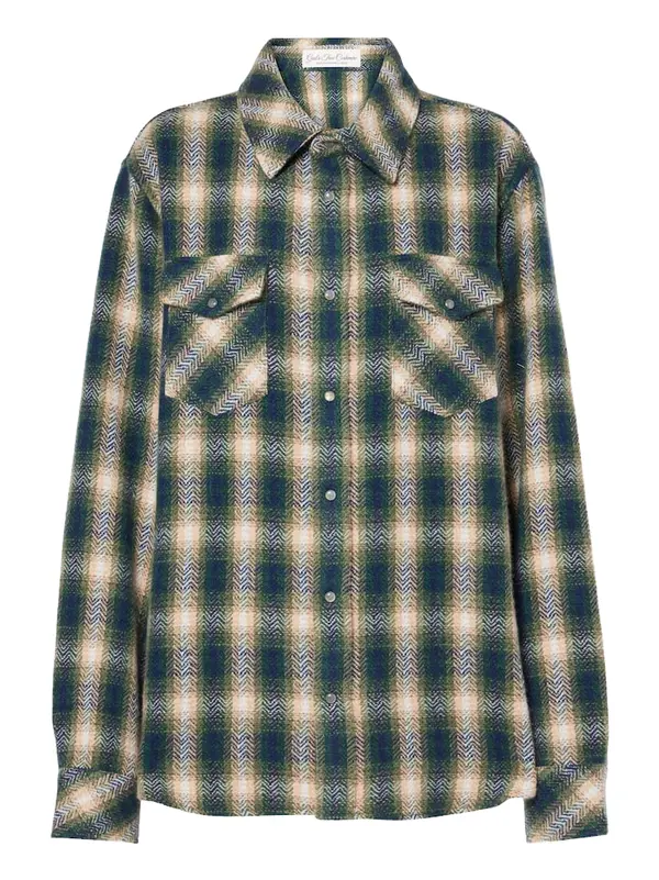 GOD'S TRUE CASHMERE Tartan Cashmere Shirt - Multicoloured