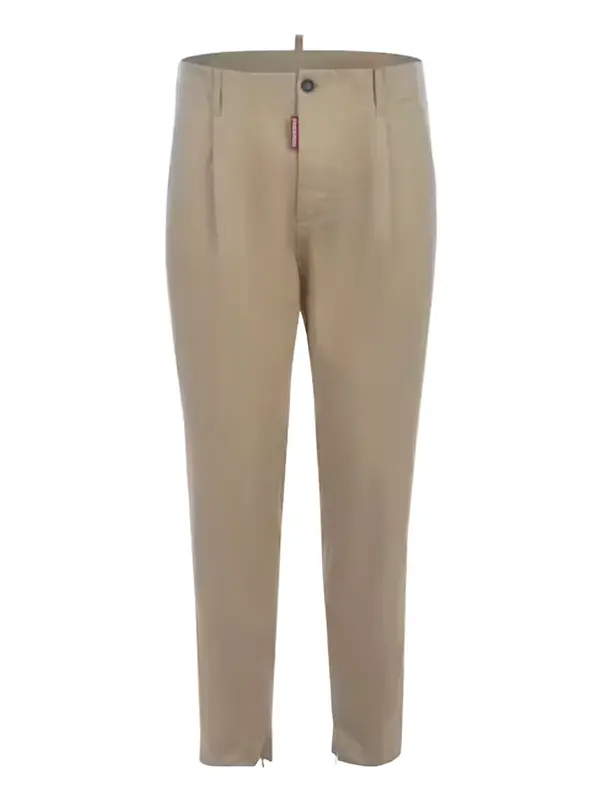 Dsquared2 Cotton Trousers - Beige