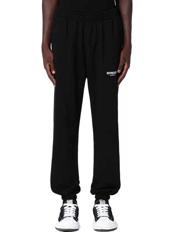 REPRESENT Cotton Jogging Trousers - Black