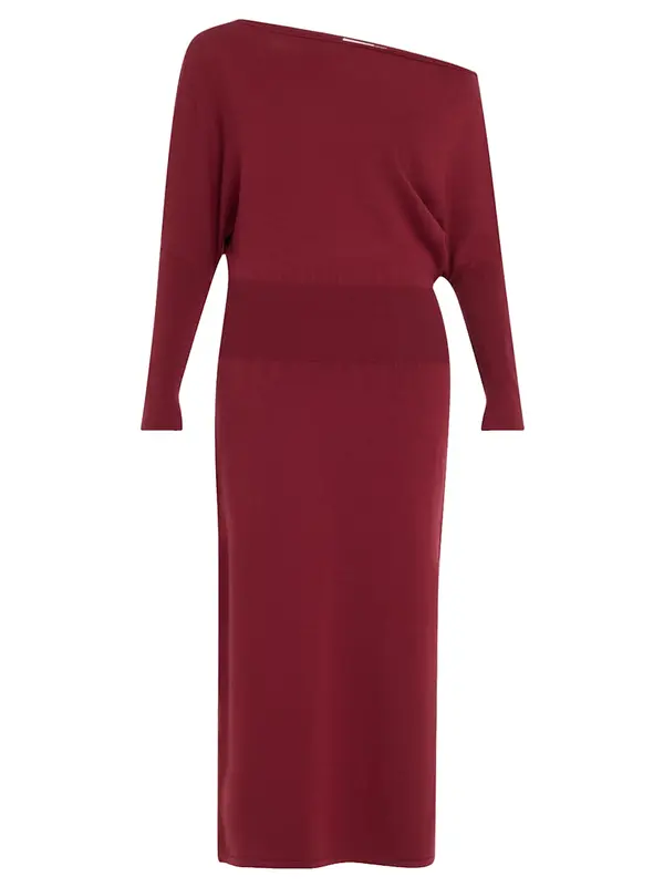 Simkhai Janese One-shoulder Midi Dress - Oxblood