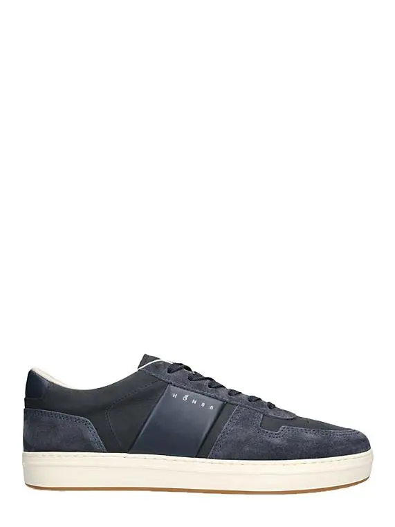 Hogan Fascia Suede Low-top Trainers - Blue