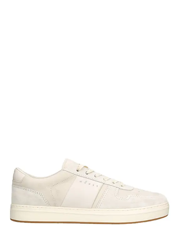 Hogan Fascia Suede Low-top Trainers - White