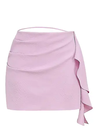 MISTRESS ROCKS Draped Frill Mini Skirt - Orchid
