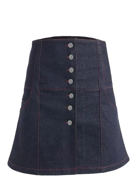 JENDUE Chaby Mini Skirt - Deep Blue
