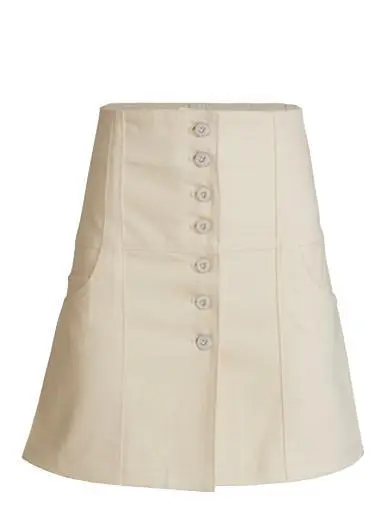 JENDUE Chaby Mini Skirt - Ecru