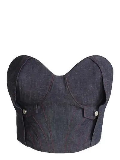 JENDUE Chaby Strapless Corset - Deep Blue